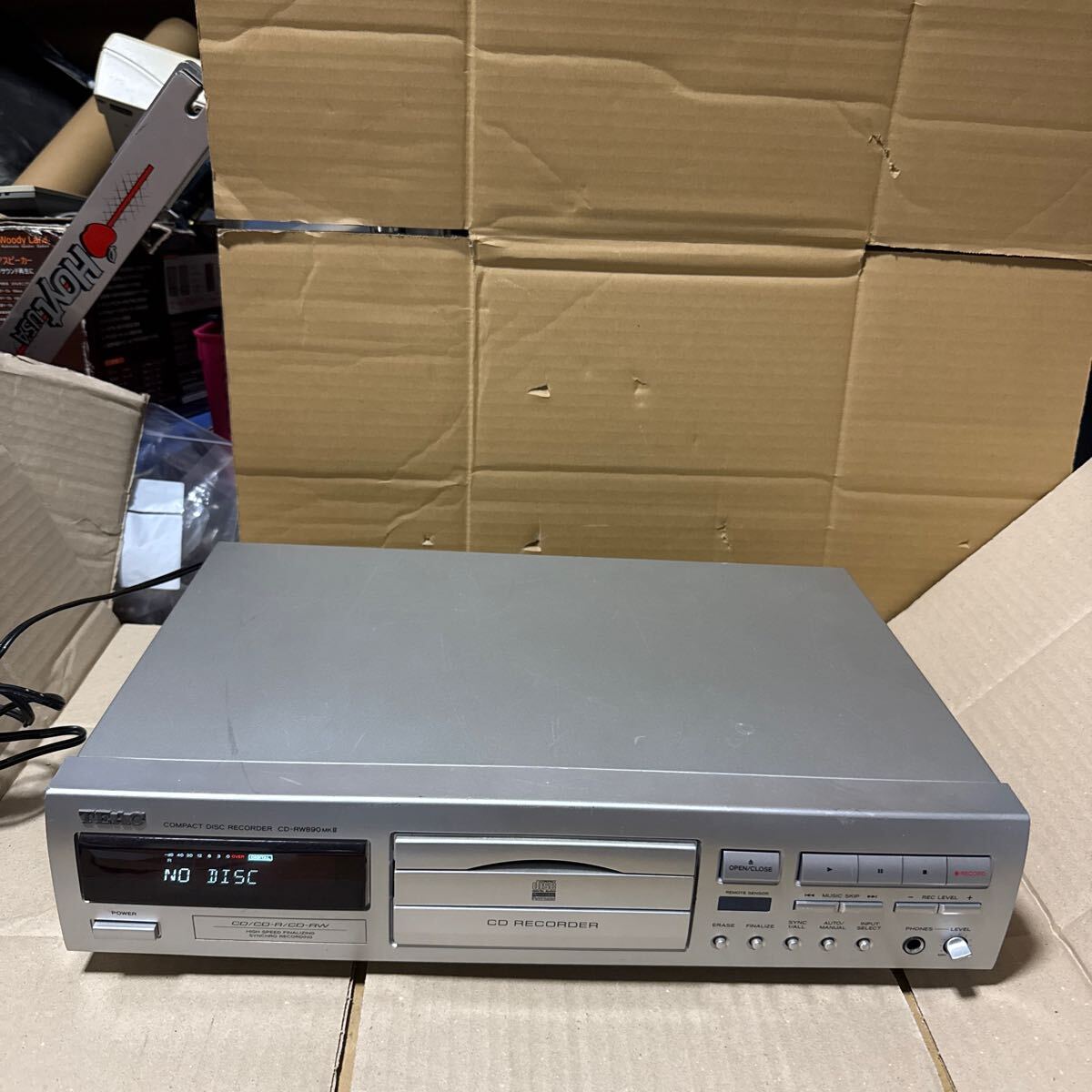 Yahoo!オークション - あ-8429）TEAC CD-RW890mk2 CDレコーダー ジャン...