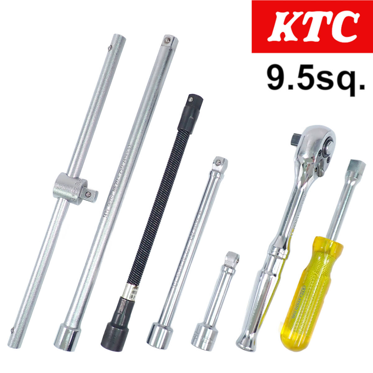 Yahoo!オークション - 7品セット KTC 9.5sq. ラチェット セット