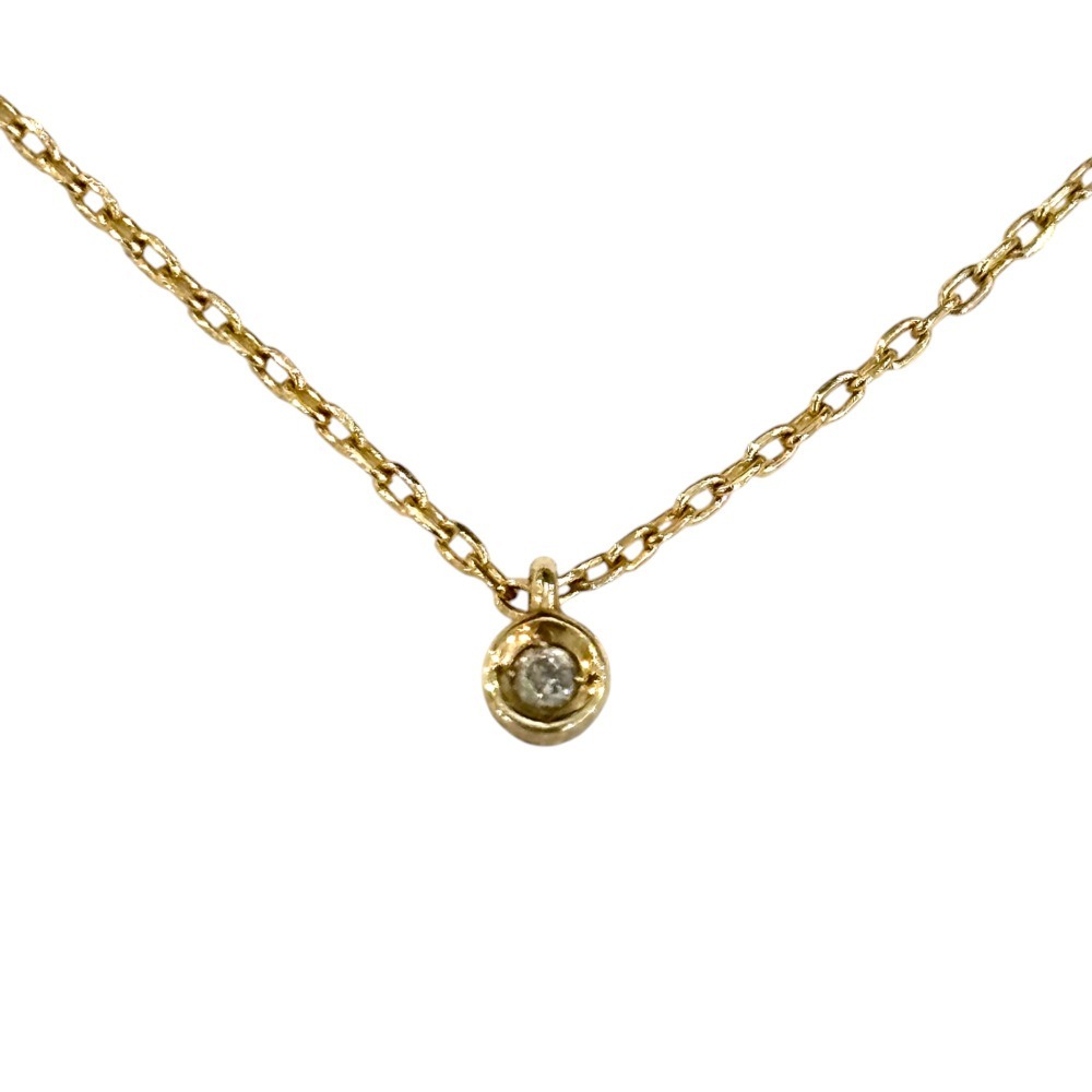 Yahoo!オークション - 美品 agete アガット K10 1Pダイヤモンド 0.01ct...