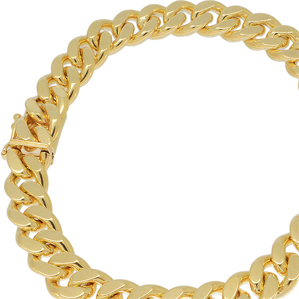 Yahoo!オークション - K18YG 2面シングル 喜平ブレスレット 20cm 55.1g...