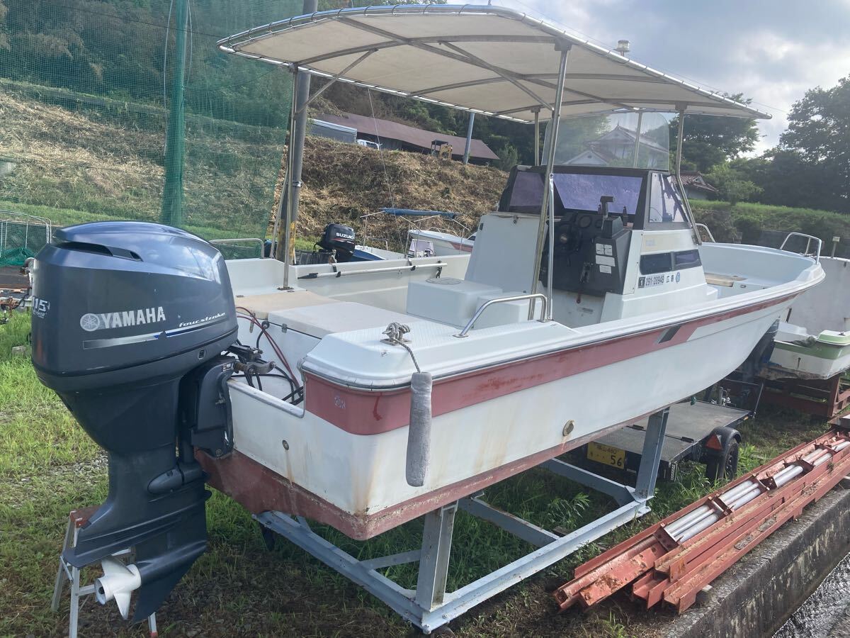 Yahoo!オークション - 広島発 YAMAHA UF23 4スト115馬力 300時間 陸送...