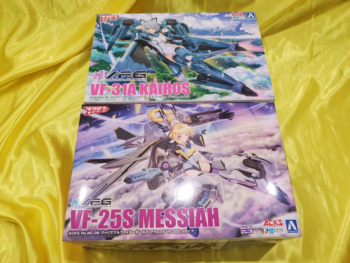 Yahoo!オークション - 未開封 アオシマ ACKS V.F.G. マクロスF VF-25S ...