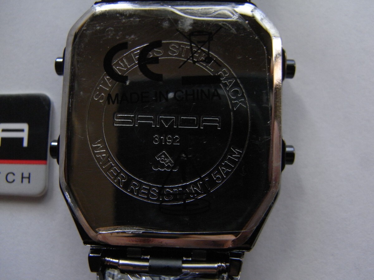 Yahoo!オークション - 未使用 SANDA アナデジテンプ ブラック 腕時計