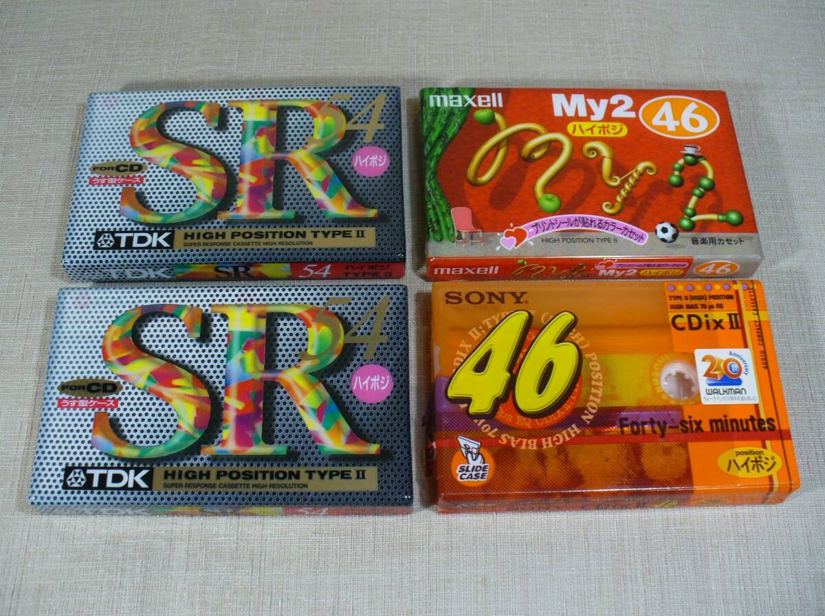 Yahoo!オークション - カセットテープ ハイポジ TDK SR54 x2 / maxell ...
