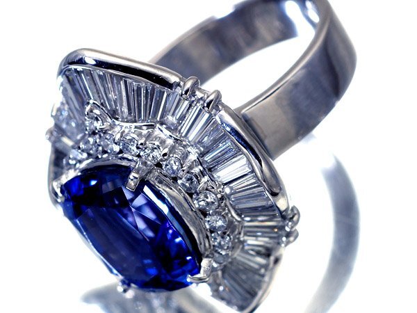 Yahoo!オークション - 【ジュエリー極】超極上品 極上特大天然タンザナ...