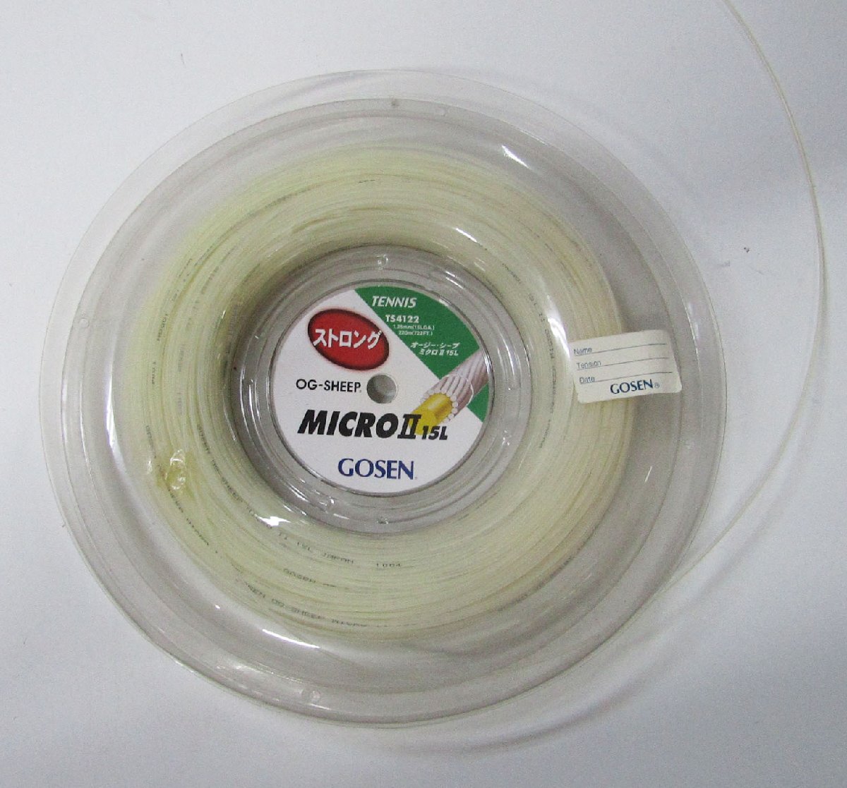 Yahoo!オークション - GOSEN TS4122 OG-SHEEP MICROⅡ 15L 硬式テニス ...