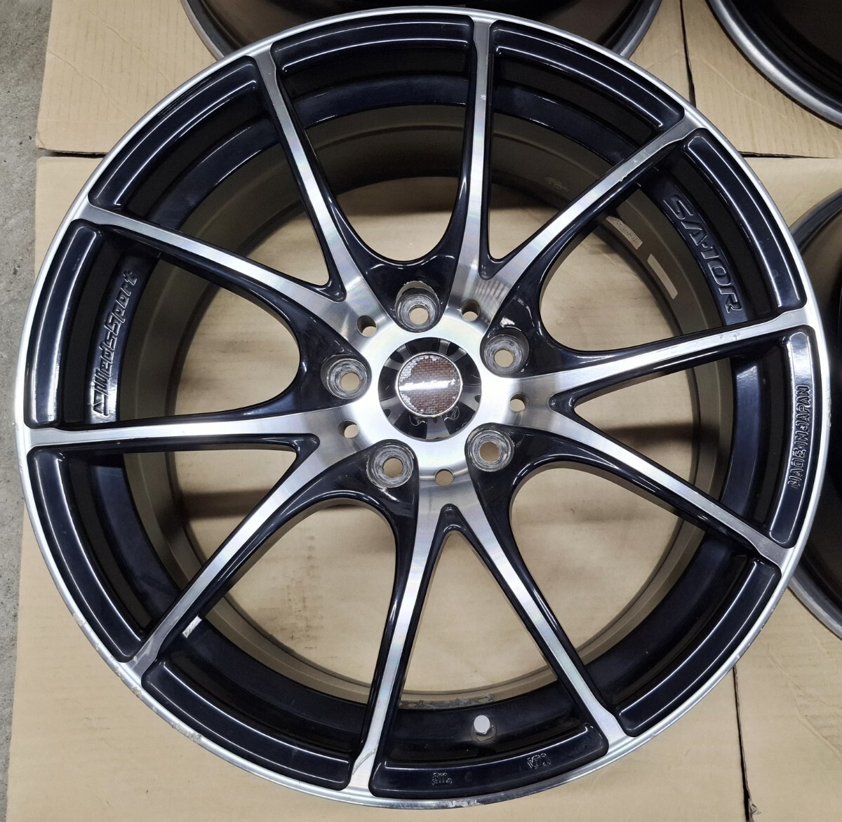 ウェッズスポーツ SA-10R ホイール 4本 18インチ 7.5J 114.3 スバル WRX S4 レヴォーグ フォレスター トヨタ アルファード 日産 セレナ(中古)のオークション落札情報