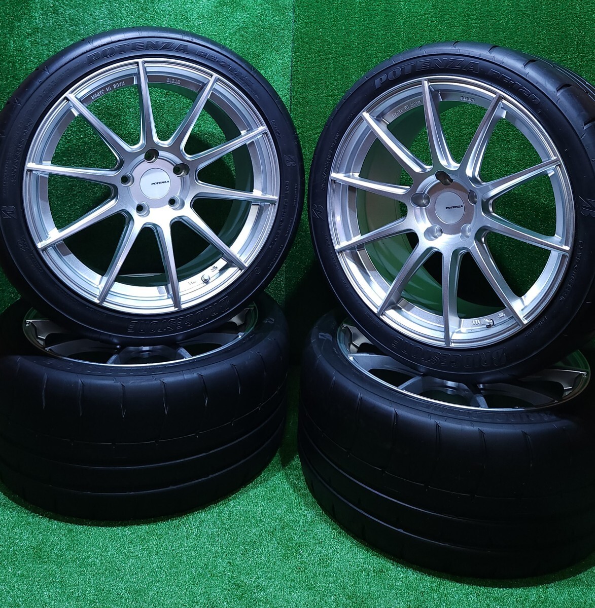 Yahoo!オークション - ポテンザ SW010 18インチ9.5J +38 PCD 114/5H BR...