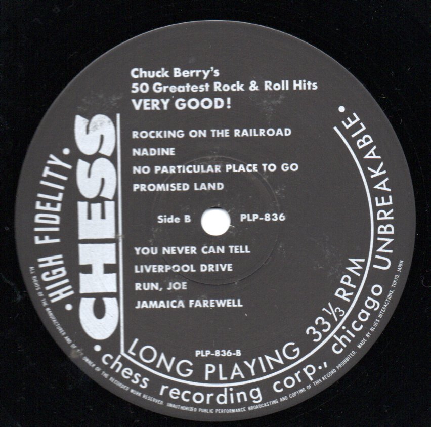 Yahoo!オークション - 3LP P-VINE CHESS PLP-834-6 CHUCK BERRY VERY ...
