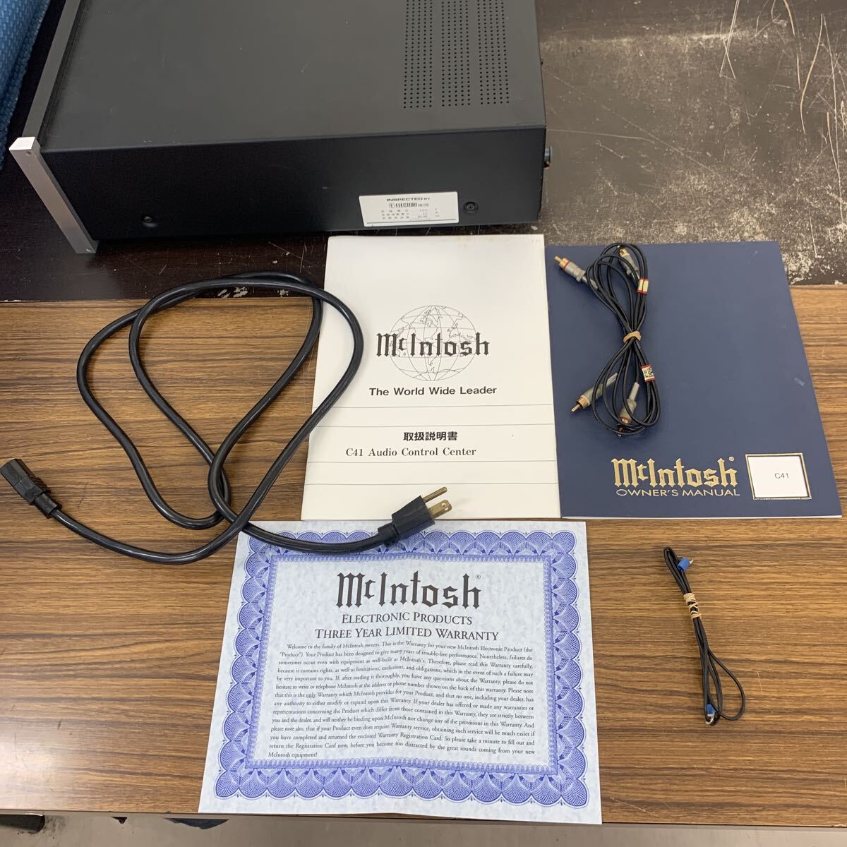 Yahoo!オークション - 中古品 Mcintosh C41 プリアンプ マッキントッシ...