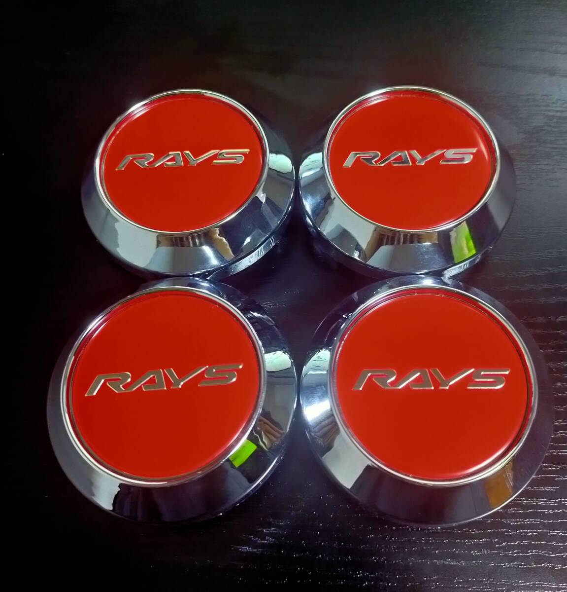 Yahoo!オークション - RAYS 赤シルバー 64mm センターキャップ レイズ ...