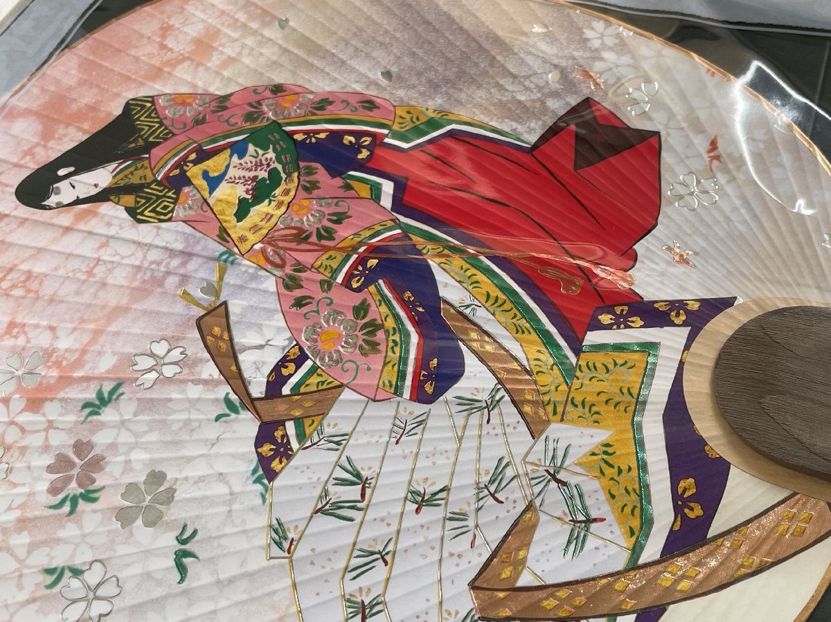 Yahoo!オークション - 都うちわ 伝統の美 源氏物語(花宴) 杉柄 京うち...