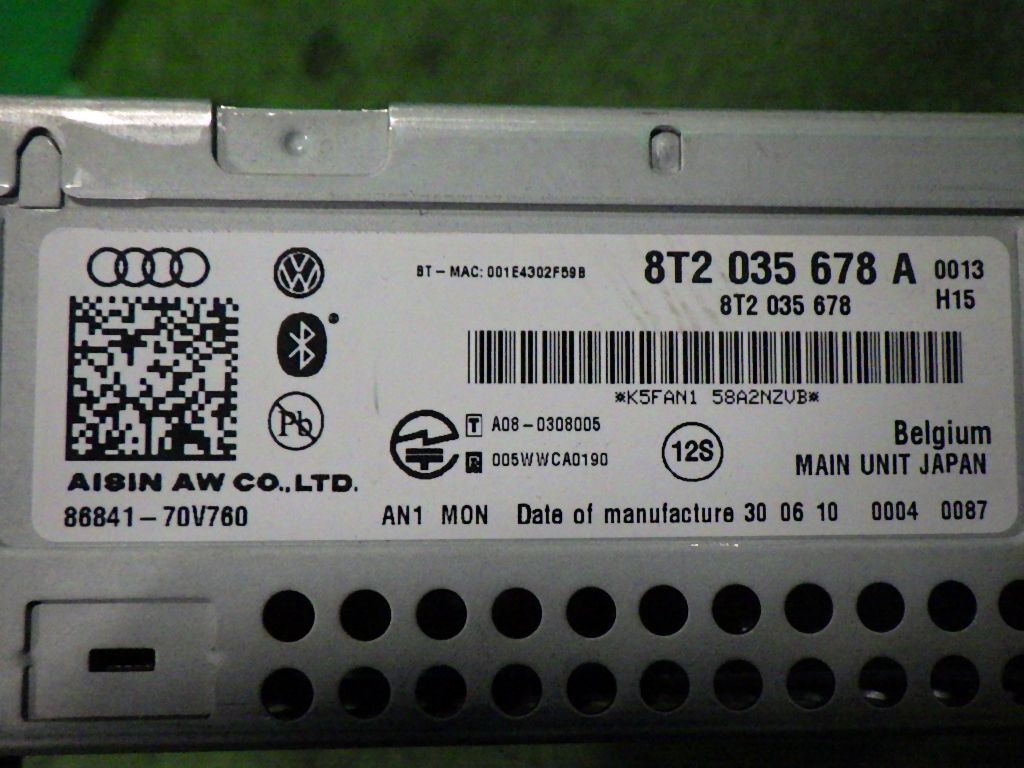 Yahoo!オークション - アウディA4セダン[8KCDNF前期]純正MMIナビ オー...