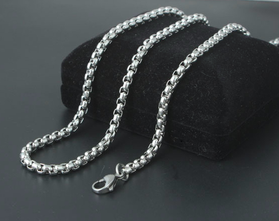 Yahoo!オークション - 幅3mm 60cm ネックレス チェーン ステンレス ...