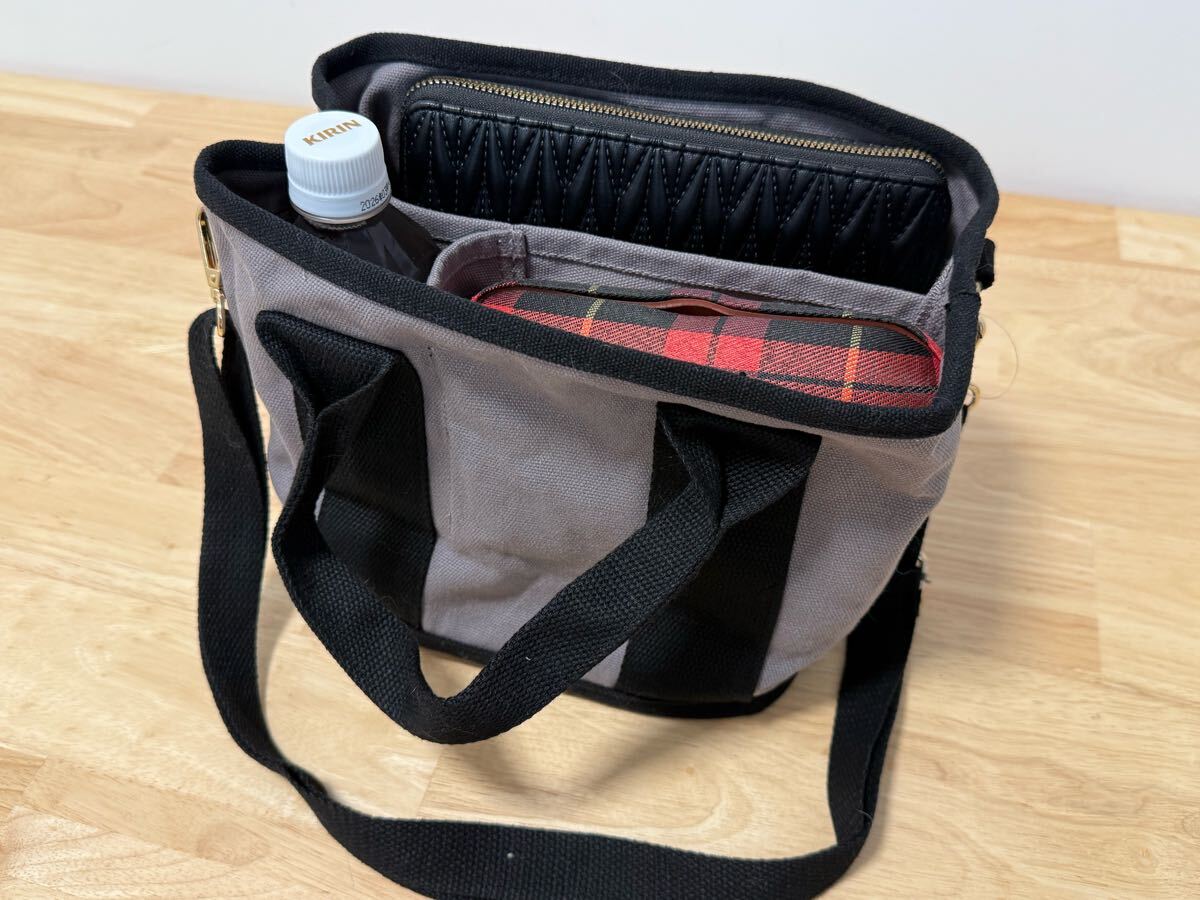 Yahoo!オークション - 2WAY ミニトートバッグ ALTROSE グレー&ブラック