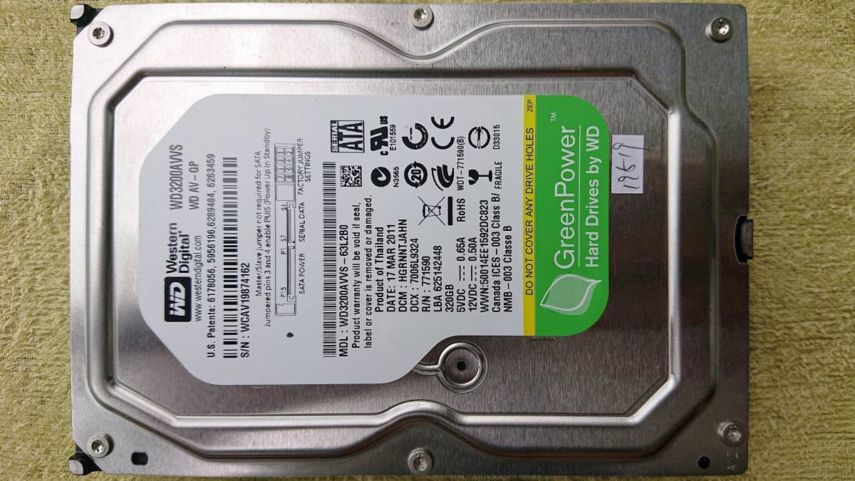 Yahoo!オークション - UGA-01 V使用 320G 3.5インチハードディスク