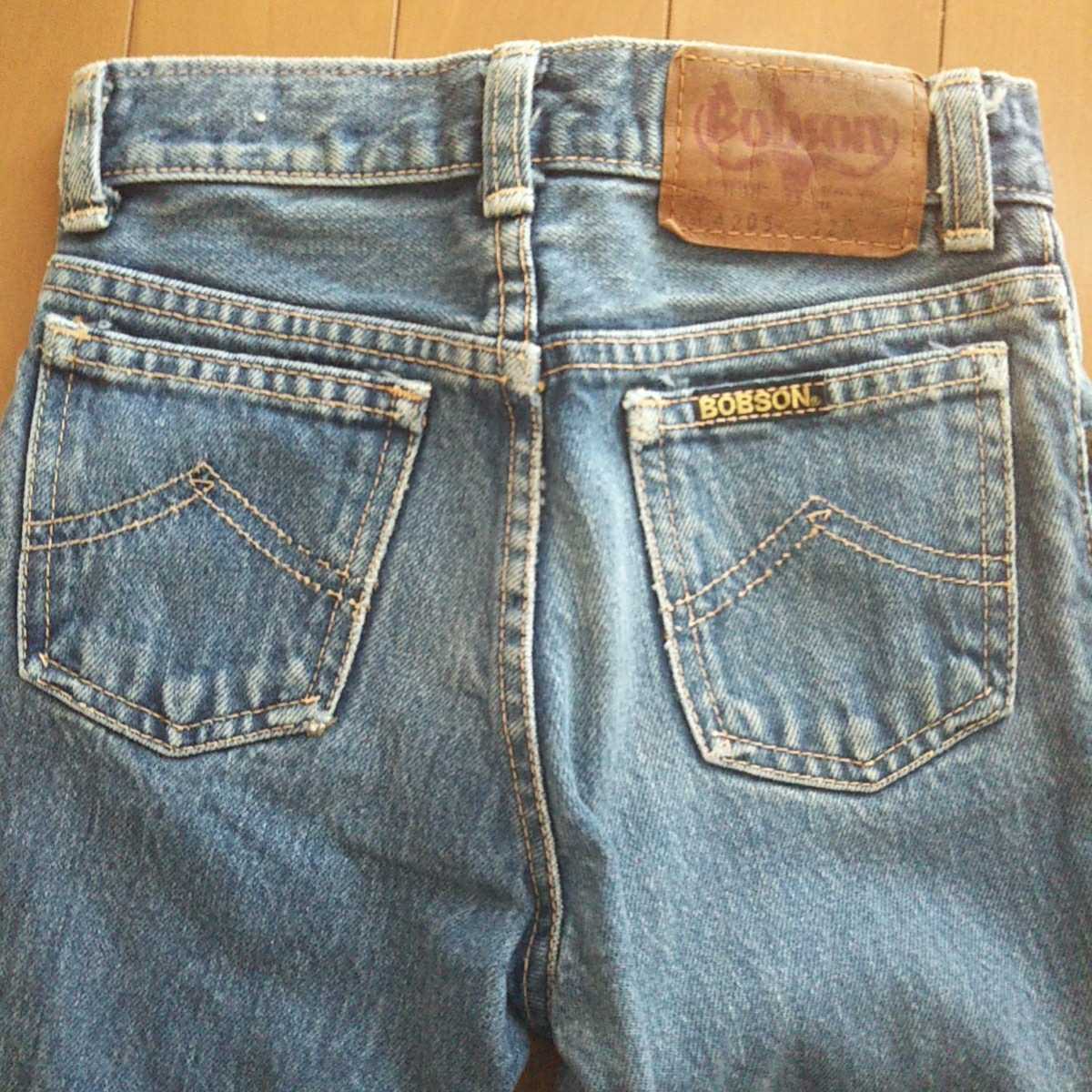 ヴィンテージ 70s インディゴ染め BOBSON ボブソン ジーンズ キッズ 120｜代購幫