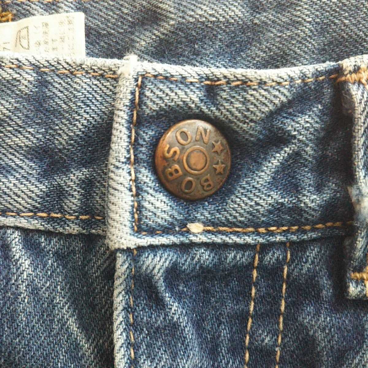 ヴィンテージ 70s インディゴ染め BOBSON ボブソン ジーンズ キッズ 120｜代購幫