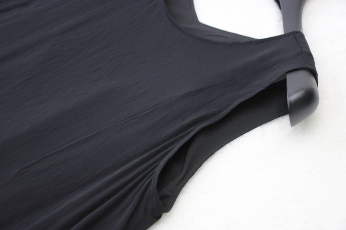 Yahoo!オークション - 5-1593 新品 麻調シアー2WAYパネルフレアワンピ...