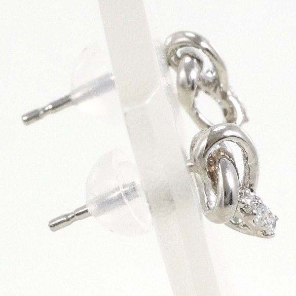 Yahoo!オークション - K14WG ピアス ダイヤ 0.03 ×2 総重量約1.1g 中...