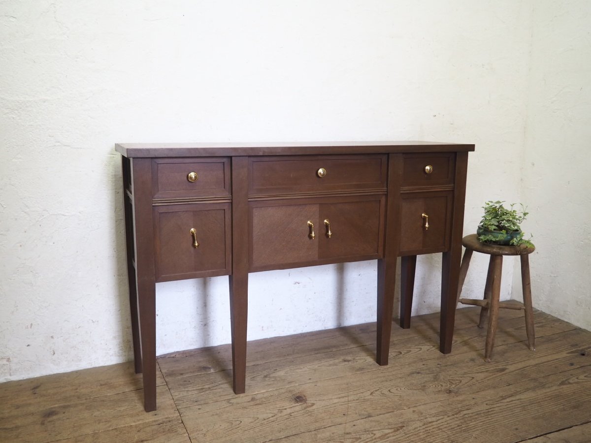 Yahoo!オークション - タC0623 ①天板W120cm×D35cm クラシックなデザ...