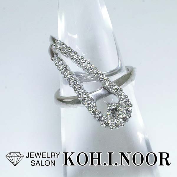 Yahoo!オークション - カラチ ダイヤモンド 0.10ct 0.46ct 18金ホワイ...