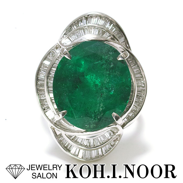 Yahoo!オークション - コロンビア産エメラルド 8.68ct ダイヤモンド 0....