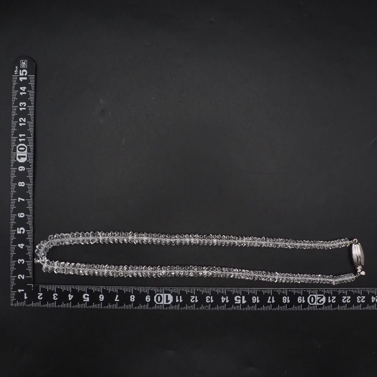 Yahoo!オークション - C867 水晶 英 GSILVER刻印 ネックレス デザイン...