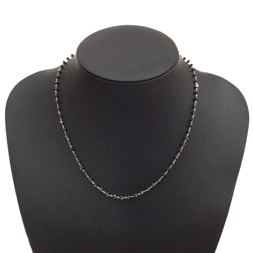 Yahoo!オークション - 1円 留め具 K18WG ブラックダイヤモンド 13.75ct...