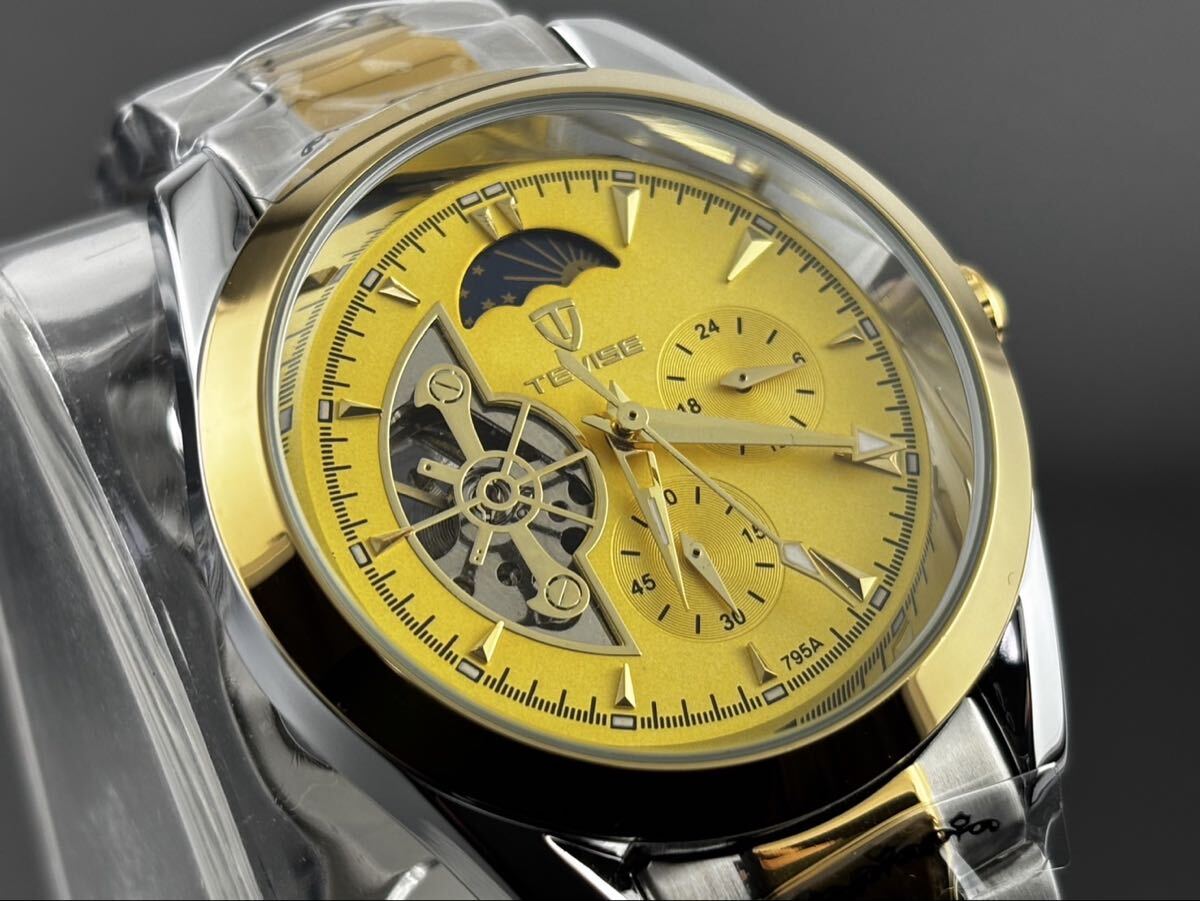 Yahoo!オークション - 1円〜 新品未使用 メンズ腕時計 automatic TEVIS...