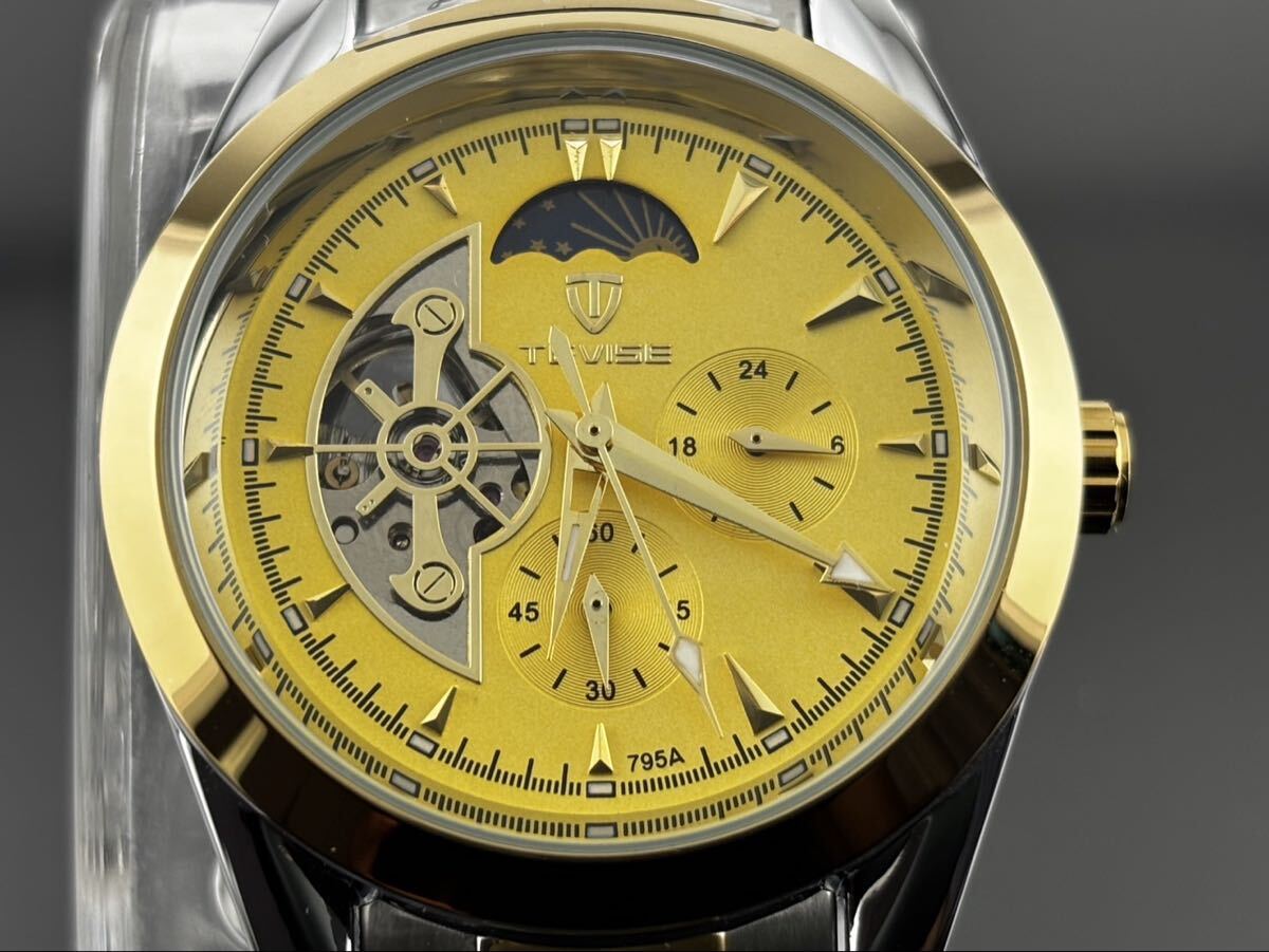 Yahoo!オークション - 1円〜 新品未使用 メンズ腕時計 automatic TEVIS...