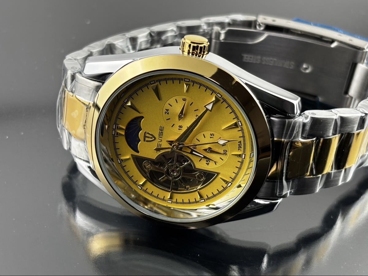 Yahoo!オークション - 1円〜 新品未使用 メンズ腕時計 automatic TEVIS...