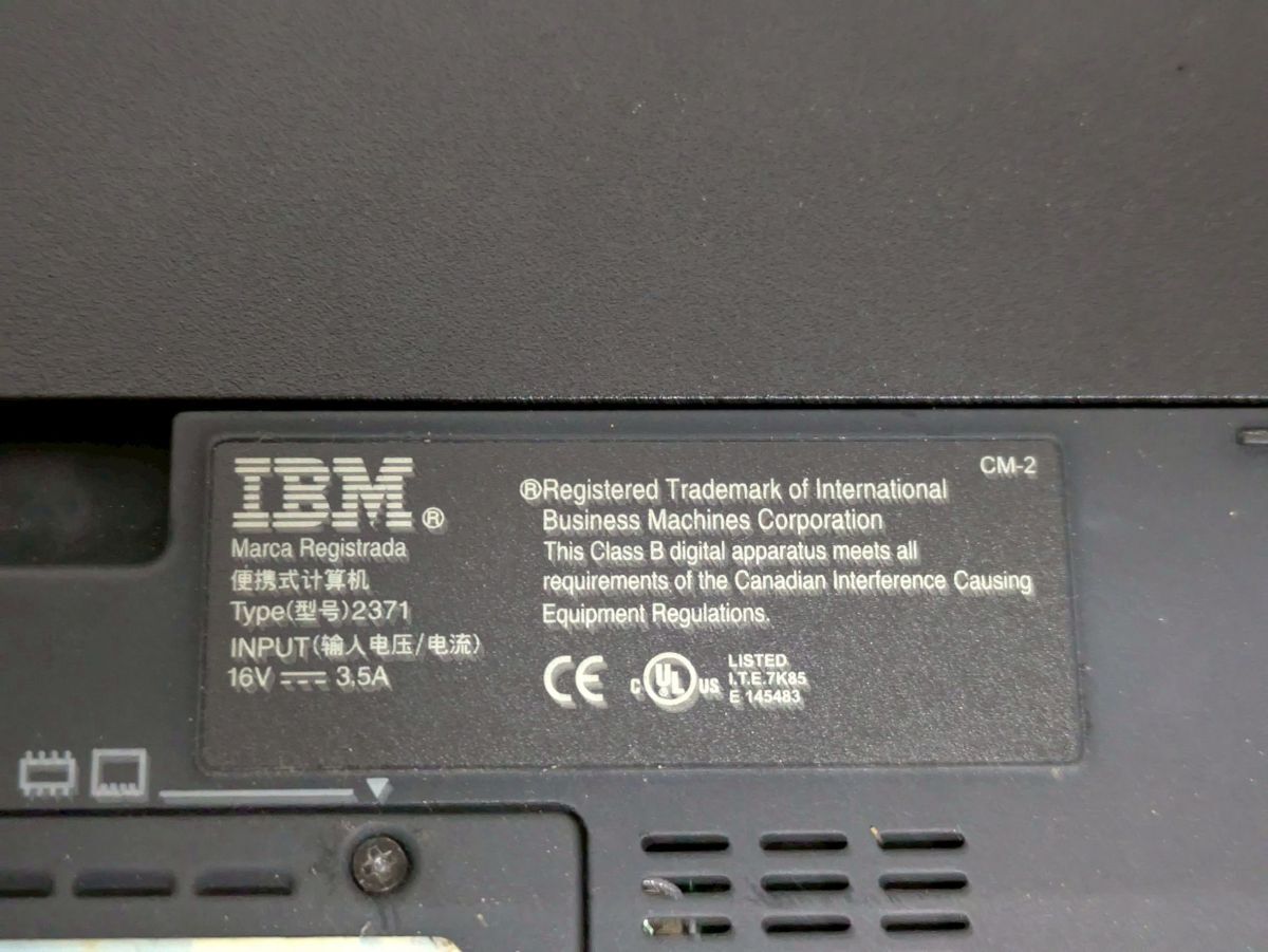 Yahoo!オークション - IBM ThinkPad X40 ノートパソコン 動作未確認【S...