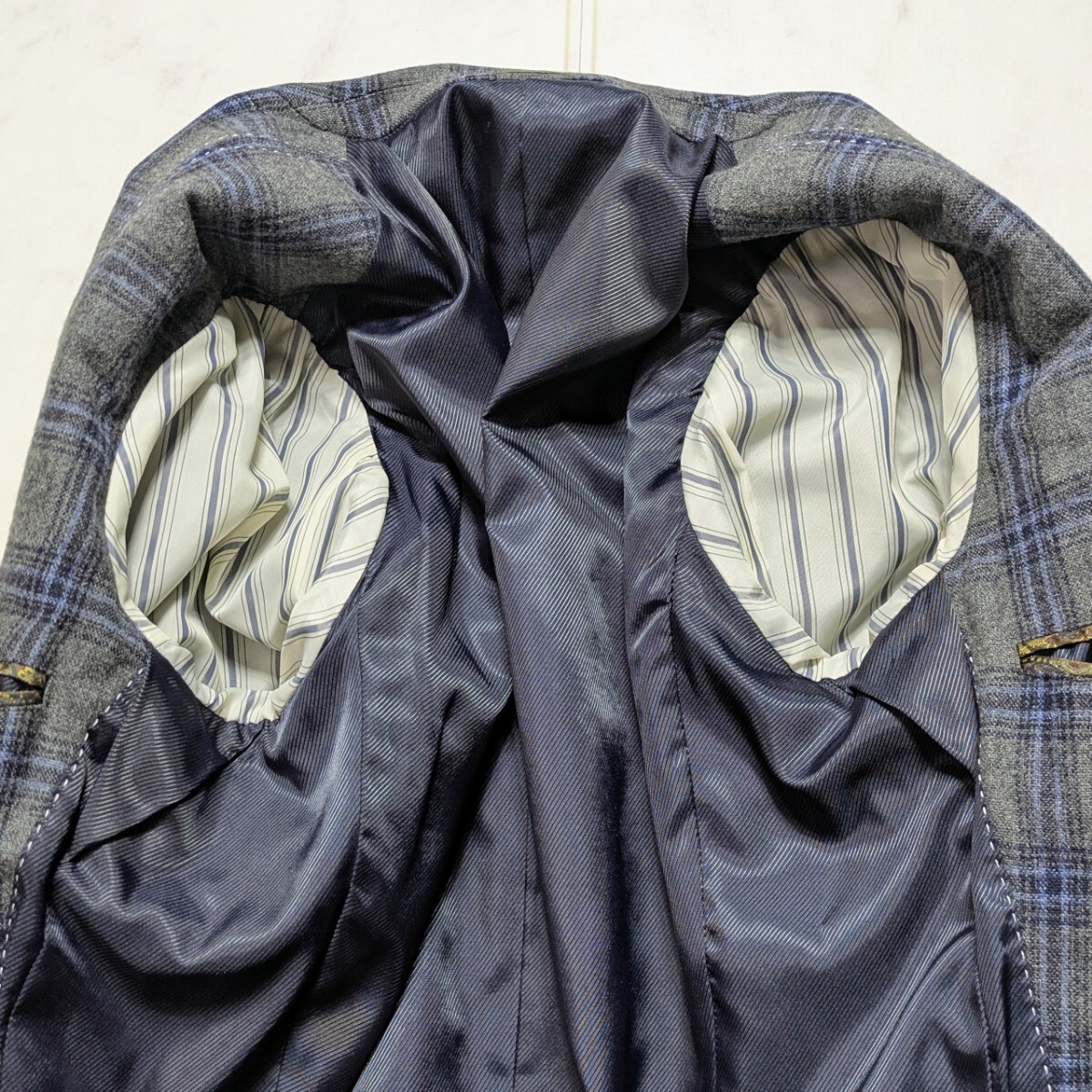 Yahoo!オークション - 【美品 L】TAKA-Q タカキュー Lanificio di Pray...