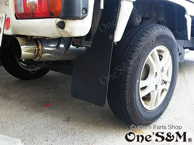 Yahoo!オークション - V1-2BK カーボン調 マッドガード 泥除け バモス ...