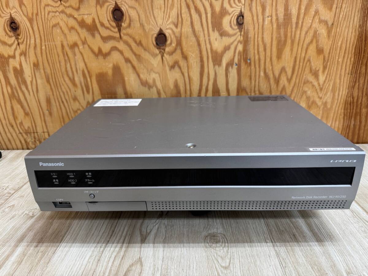 7809-0722-7 通電保証 Panasonic WJ-NV250/2 HDD:1TBx2 計2TB ネットワークディスクレコーダー 発送サイズ:D(防犯カメラ)｜売買されたオークション ...