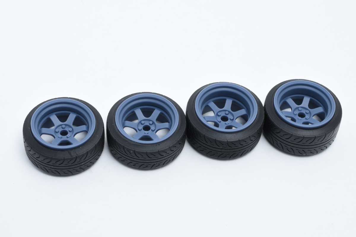 Yahoo!オークション - 1/24 プラモデル 車 ホイール 17インチ 37Vタイ...