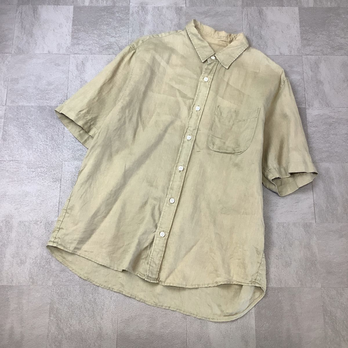 Yahoo!オークション - 【爽やかなリネン100％】 MUJI 無印良品 リネン...