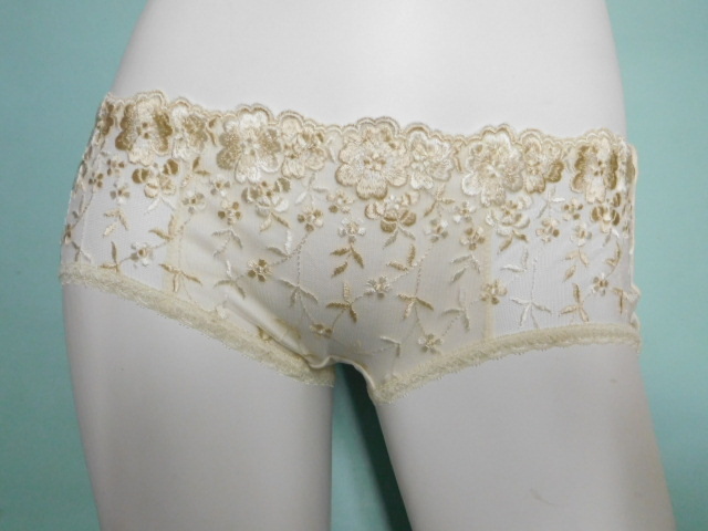 Yahoo!オークション - 【Mサイズ＝クリームー7218】シルク混・ボ...