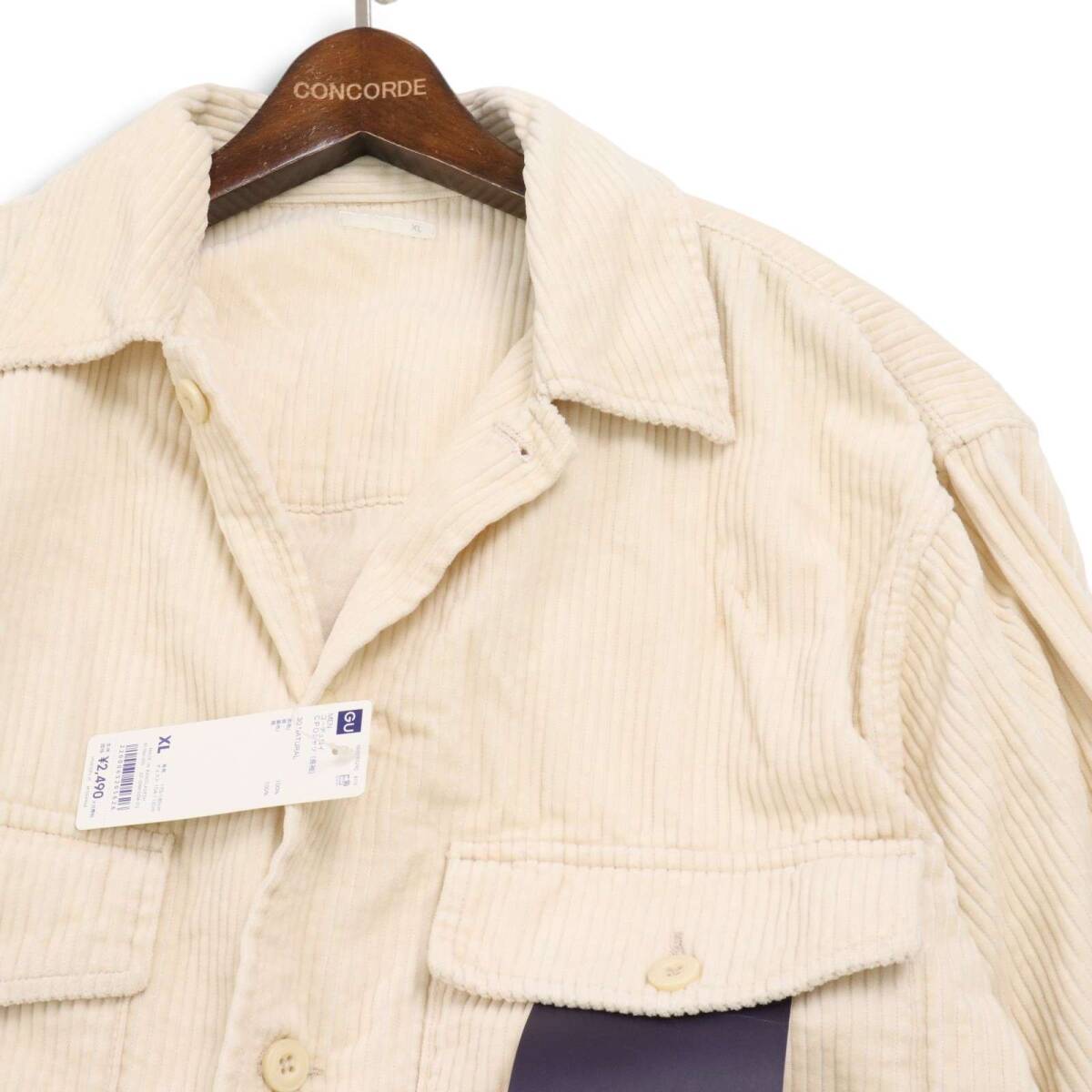 Yahoo!オークション - 未使用 GU ジーユー 秋冬 コーデュロイ CPO シャ...