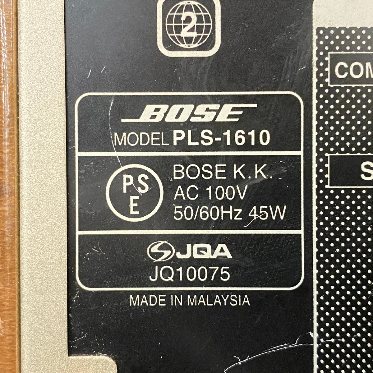 Yahoo!オークション - 【 C 】2832 BOSE PLS-1610 DVD/CDレシーバー ボ...