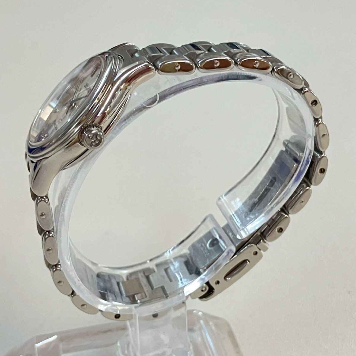 O038-I78-137 SEIKO セイコー レディース腕時計 GRAND SEIKO グランドセイコー 4J52-0010 QUARTZ ラウンド デイト シルバー文字盤 KA(グランド ...