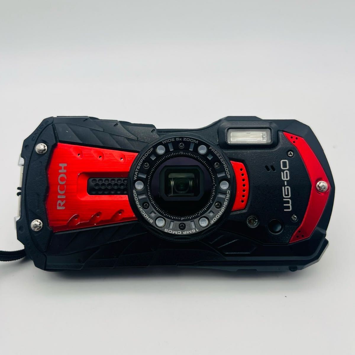 Yahoo!オークション - 美品動作品 RICOH WG-60 リコー 防水 デジタル...