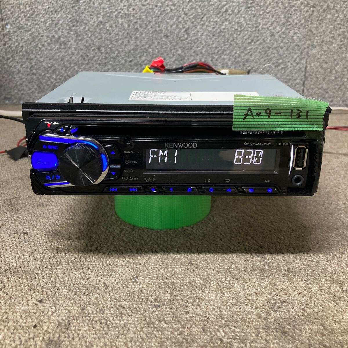Yahoo!オークション - AV9-131 激安 カーステレオ KENWOOD U393U Y21-9...