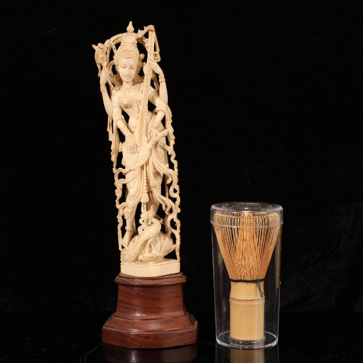 Yahoo!オークション - 珍品堂 1円から K89-K8 特殊白材 古置物 豪華芯...