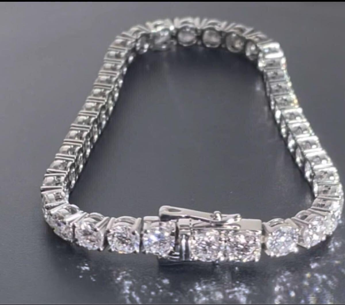 Yahoo!オークション - ラボグロウンダイヤ モンド ブレスレット 11.7ct...