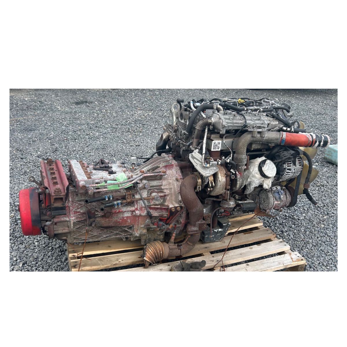 Yahoo!オークション - 【A-724】三菱 ふそう ターボディーゼルエンジン...