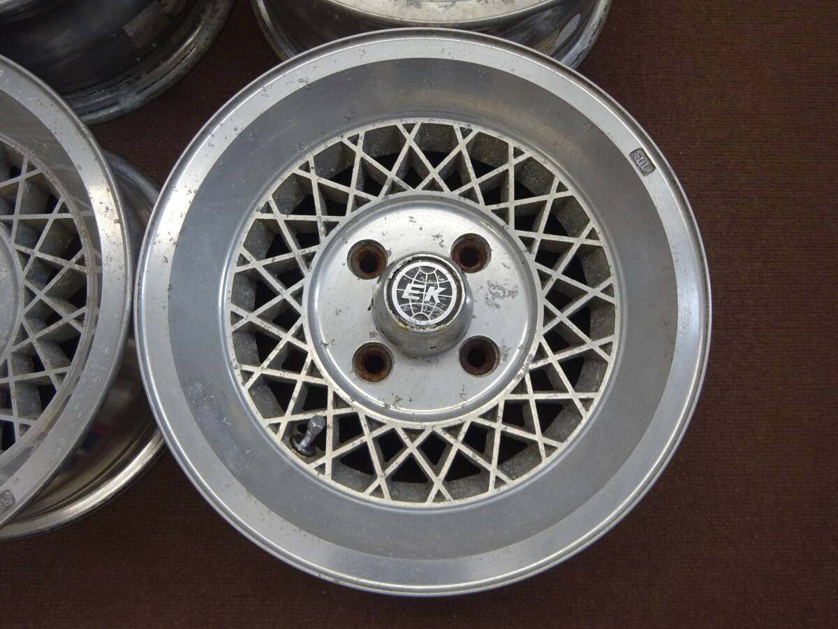 A-110 ENKEI MAG メッシュ 14×6J ET6 PCD114.3 4H 4本 エンケイ 希少 当時物 人気商品 旧車 等に是非(中古)のオークション落札情報