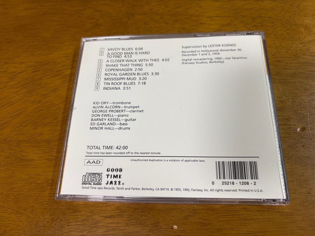 Yahoo!オークション - K7/CD キッド・オリー KID ORY'S CREOLE JAZZ BA...