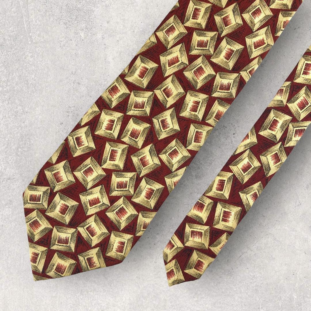 Yahoo!オークション - 【6354】良品 カルバンクライン ネクタイ レッド...